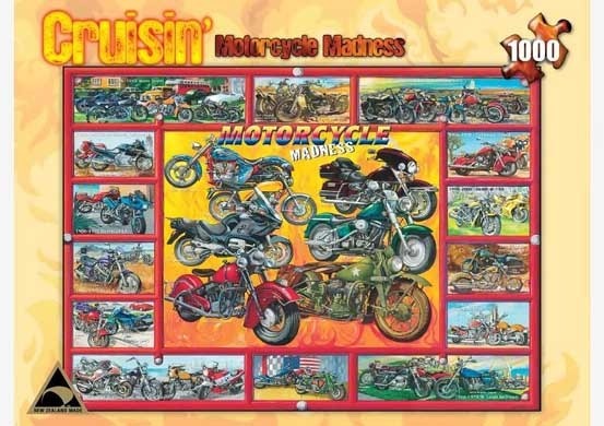 Cruisin' 1000pc Jigsaw Puzzle - Motorcycle Madness | Board Game | at ...
