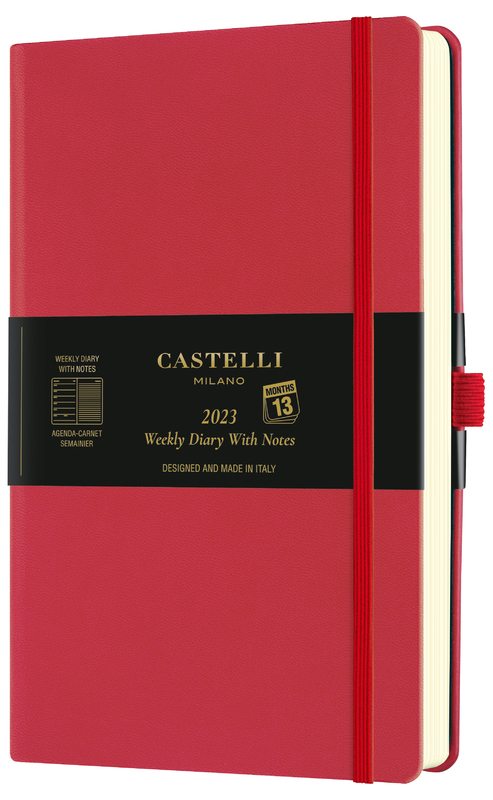 Buy Castelli: Aquarela Coral Red 2023 - A5 Diary at Mighty Ape NZ