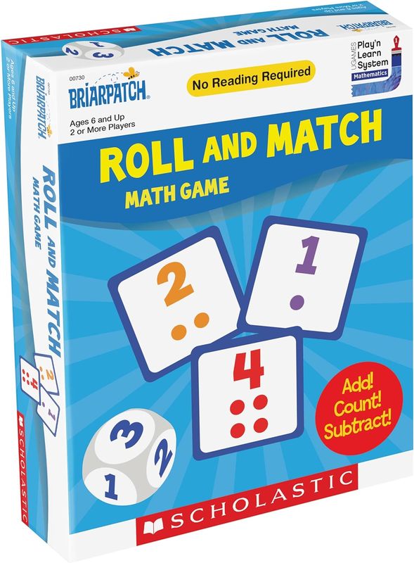 Scholastic: Roll & Match - Math Game | Board Game | at Mighty Ape NZ