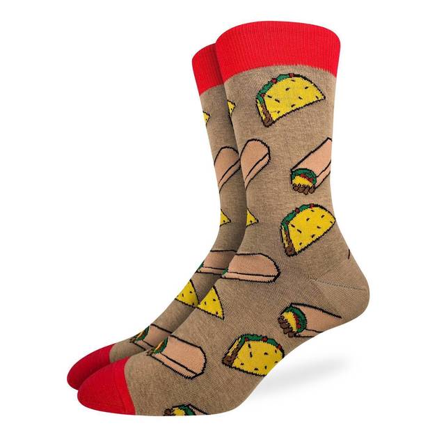Men's Taco & Burrito Socks - (Shoe Size 7-12) | Men's | at Mighty Ape NZ