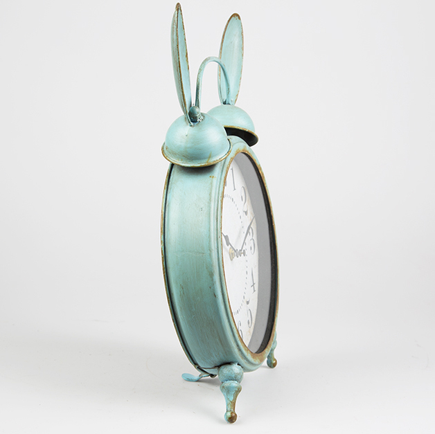 Boudoir Bunny Clock - Duck Egg Blue | at Mighty Ape NZ