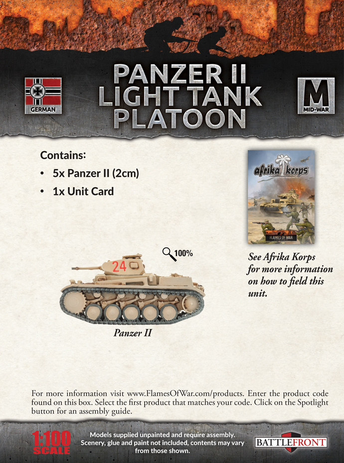 Flames of War - Panzer II Tank Platoon | at Mighty Ape NZ