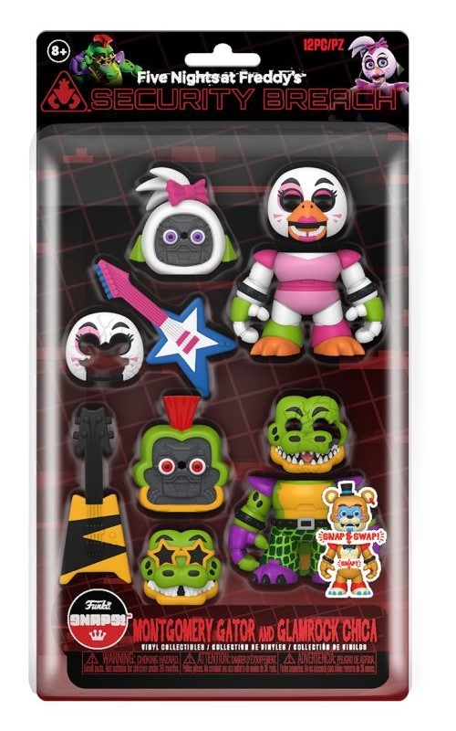 Montgomery Gator & Glamrock Chica Snap Figure (2-Pack) | at Mighty Ape NZ