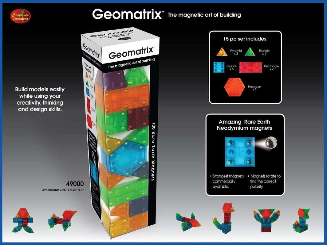 Buy Geomatrix - Magnetic Construction Set at Mighty Ape NZ