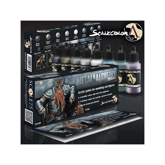Scale75 Paint Set: Metal N' Alchemy Steel Series | at Mighty Ape NZ