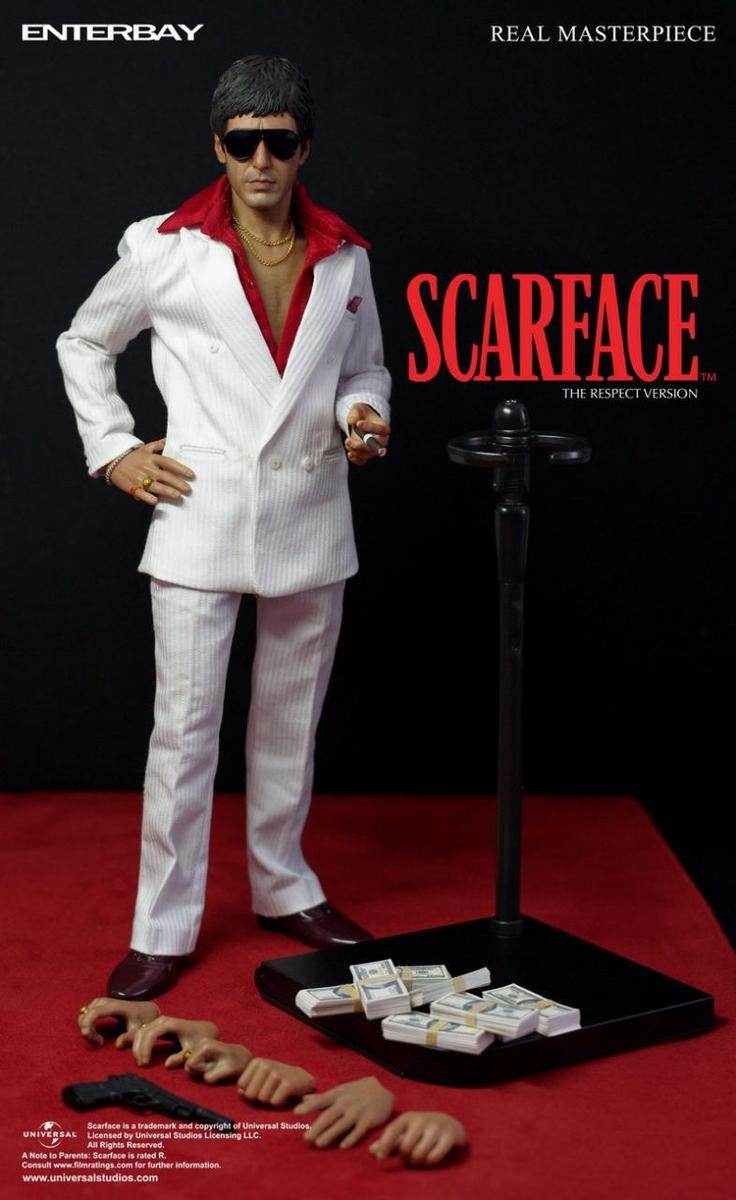 Scarface Tony Montana Action Figure - Respect Version Images at Mighty ...