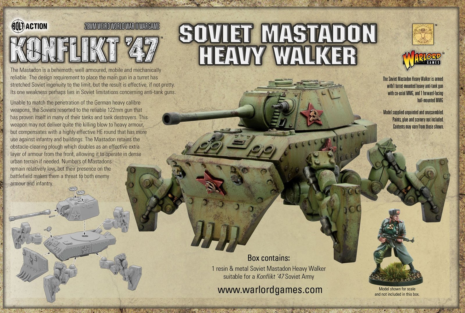 Konflikt 47: Soviet Mastodon Heavy Walker | at Mighty Ape NZ
