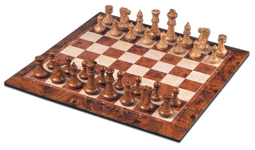 Large Magnetic Chess & Checkers Set (Brown/White) | Board Game | at ...