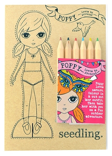 Buy Seedling - Poppy Paper Doll Set at Mighty Ape NZ