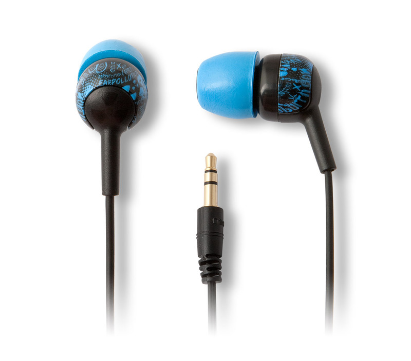 iFrogz EarPollution Crew Graffiti Earbuds - Blue | at Mighty Ape NZ