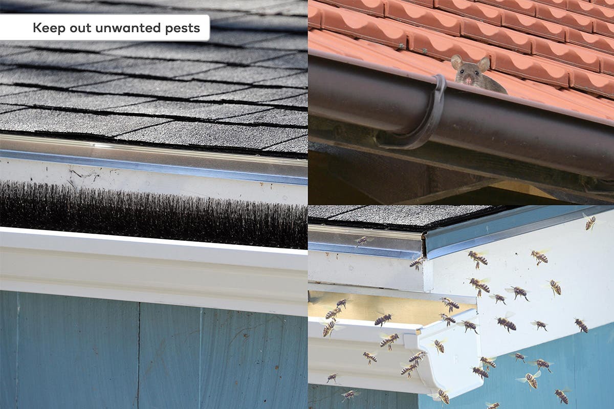 Buy Nylon Brush Gutter Guards 92x10cm (24 Pack) at Mighty Ape NZ