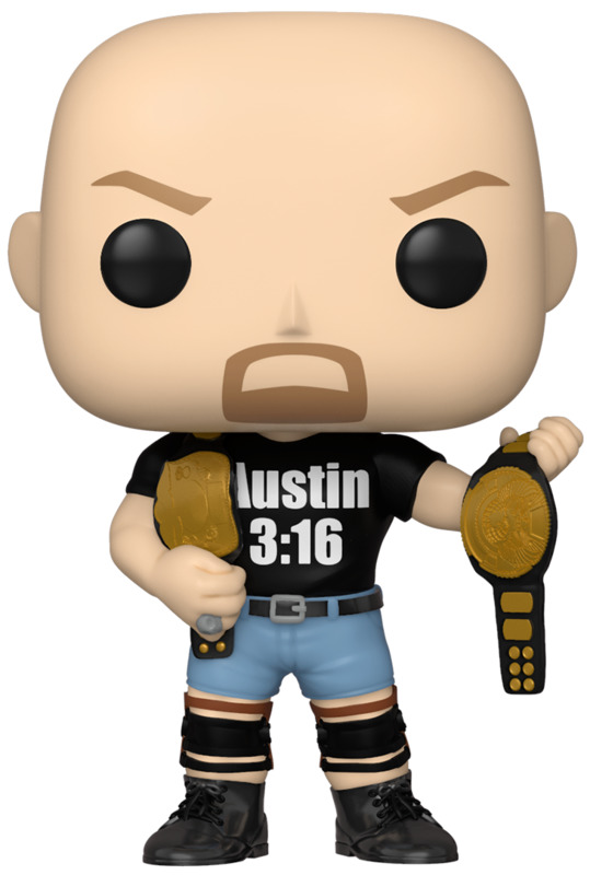 Stone Cold Steve Austin (with 2 Belts) - Pop! Vinyl Figure | at Mighty ...