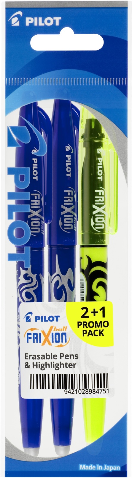 Buy Pilot: Frixion Ball Erasable Fine - Blue 2 Pack + Frixion Light ...