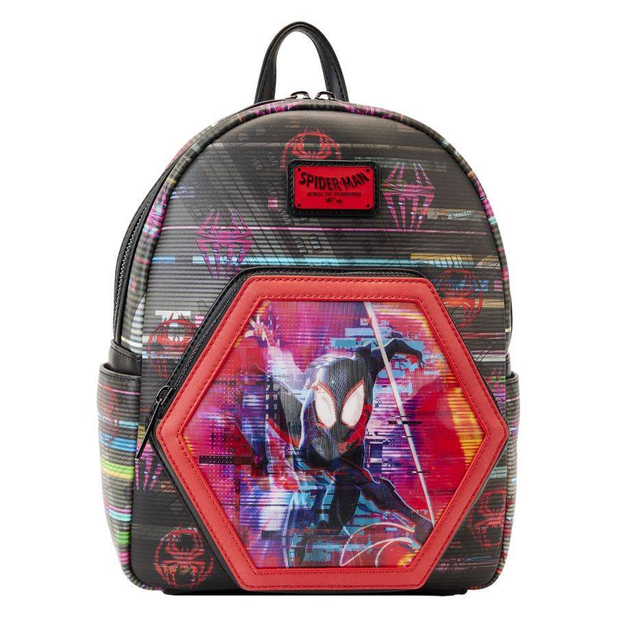 Loungefly: Spider-Man Across the Spider-Verse Lenticular Mini Backpack ...