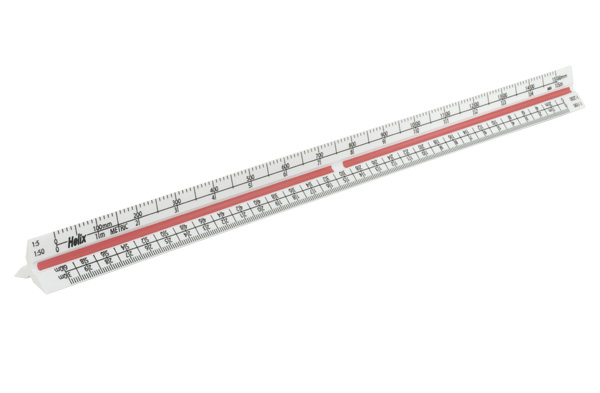 Buy Helix 300mm K93X40 Triangular Scale Ruler at Mighty Ape NZ