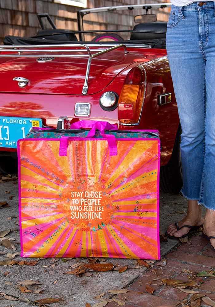 Natural Life: Jumbo Zip Tote - Stay Close To The Sun | at Mighty Ape NZ