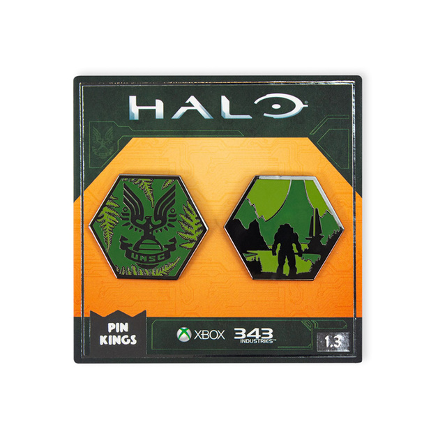 UNSC Logo & Master Chief - Pin Badge Set | at Mighty Ape NZ
