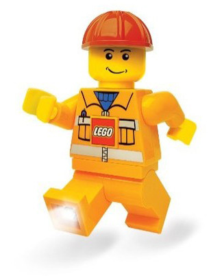 Lego City LED Torch - Giant Minifig Construction Worker | at Mighty Ape NZ