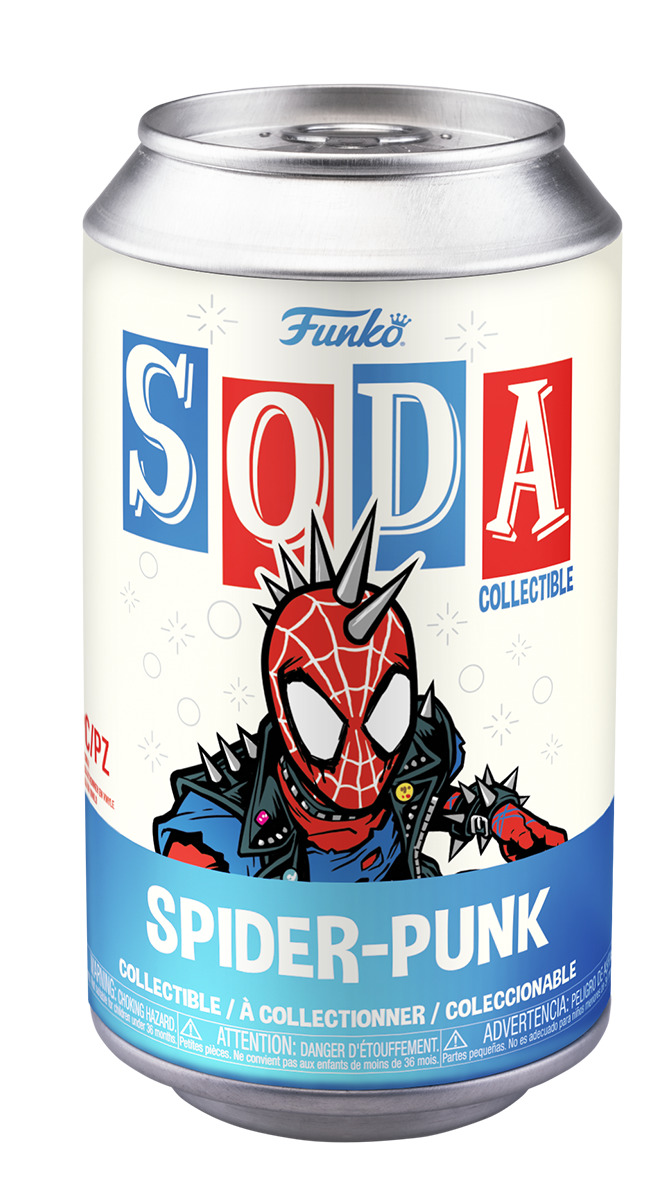 Spider-Punk - Soda Vinyl Figure + Collector Can | at Mighty Ape NZ