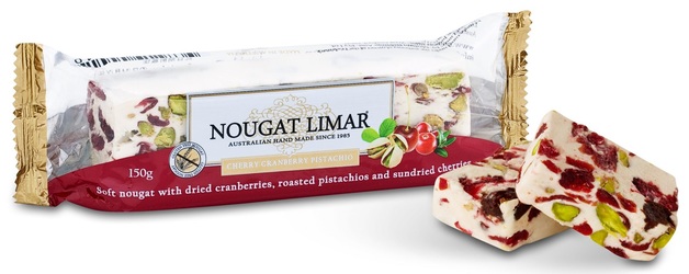 Nougat Limar: Cherry/Cranberry/Pistachio Nougat Log - 300g | at Mighty ...