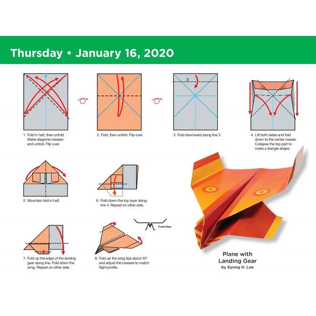 Buy Paper Airplane 2020 Fold-a-Day Calendar at Mighty Ape NZ