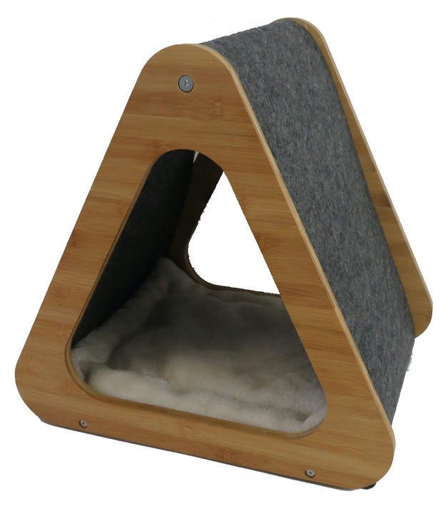 Buy Bamboo Triangle Cat Bed and Enclosure at Mighty Ape NZ