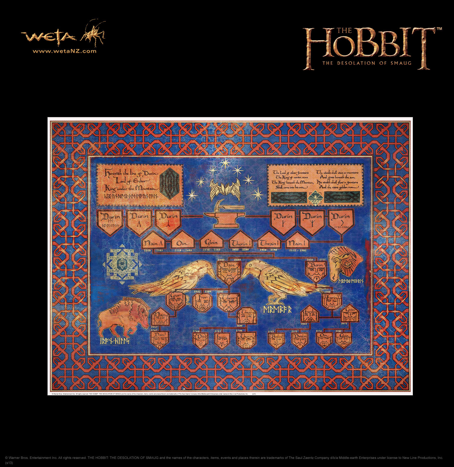 Lineage of Durin Art Print - by Weta | at Mighty Ape Australia