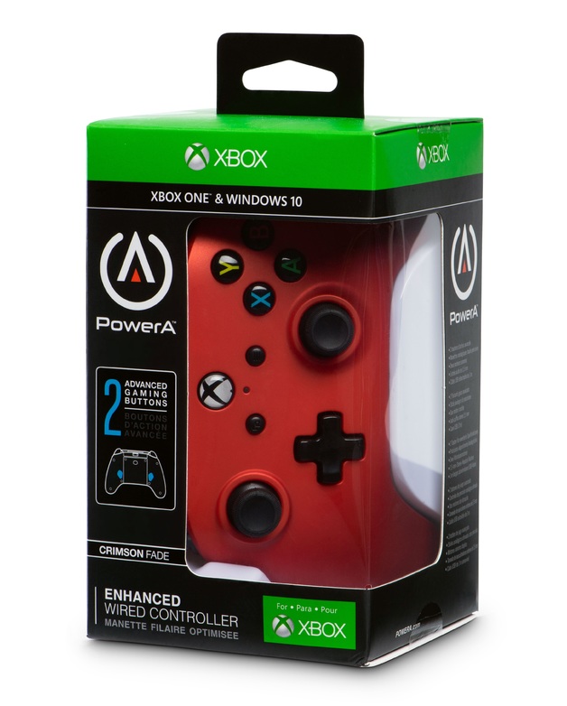 Xbox One Enhanced Wired Controller - Crimson Fade | Xbox One | Buy Now ...