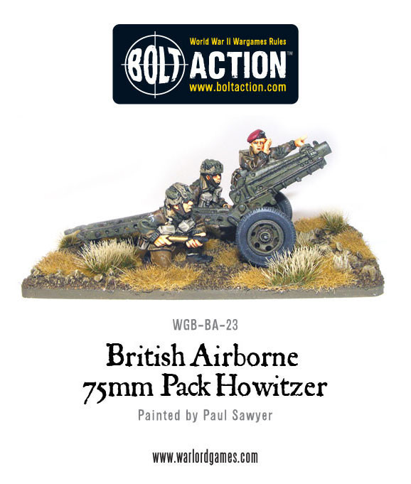 Bolt Action: British Airborne - 75mm Pack Howitzer & Crew | at Mighty ...