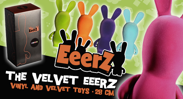Raving Rabbids Eeerz 11" Velvet Vinyl Figure - Pink Rabbid | at Mighty ...