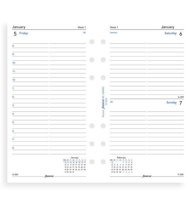 Buy Filofax: Personal 2020 Refill - Day per Page (Lined) at Mighty Ape NZ