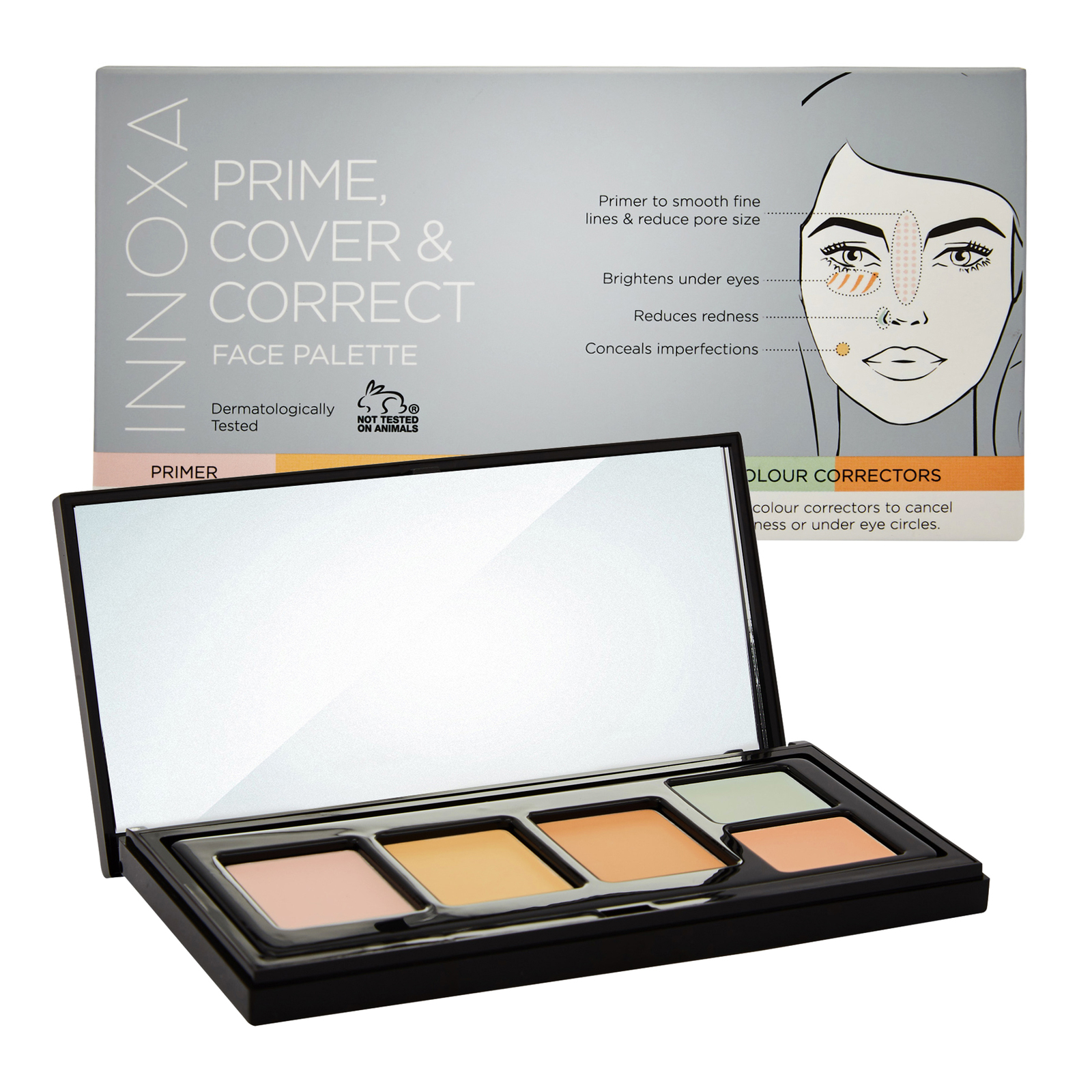 Buy Innoxa: Prime, Cover & Correct Palette at Mighty Ape NZ