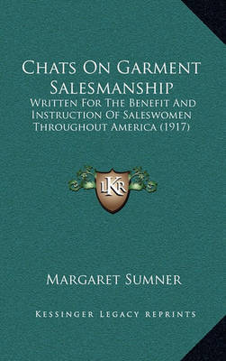 Chats on Garment Salesmanship | Margaret Sumner Book | Buy Now | at ...