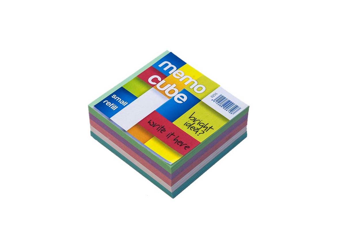 Buy Memo Cube Small Refill - Assorted Colours at Mighty Ape NZ
