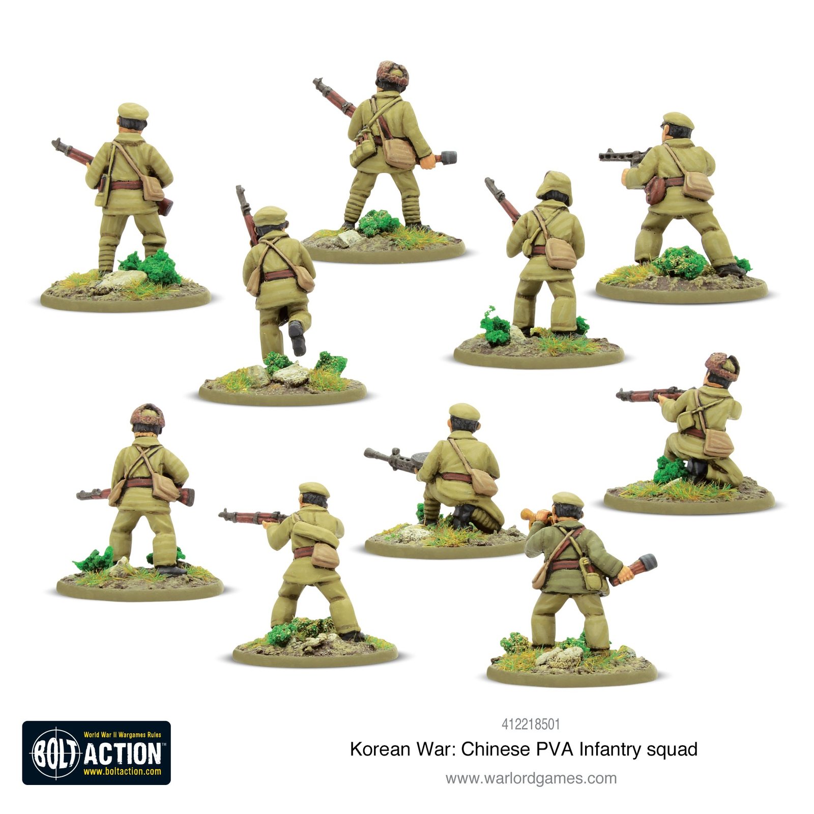 Bolt Action - Chinese PVA Infantry Squad | at Mighty Ape NZ