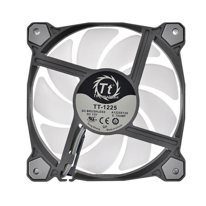 120mm Thermaltake Pure Plus 12 LED RGB Radiator Fan TT Premium Edition ...