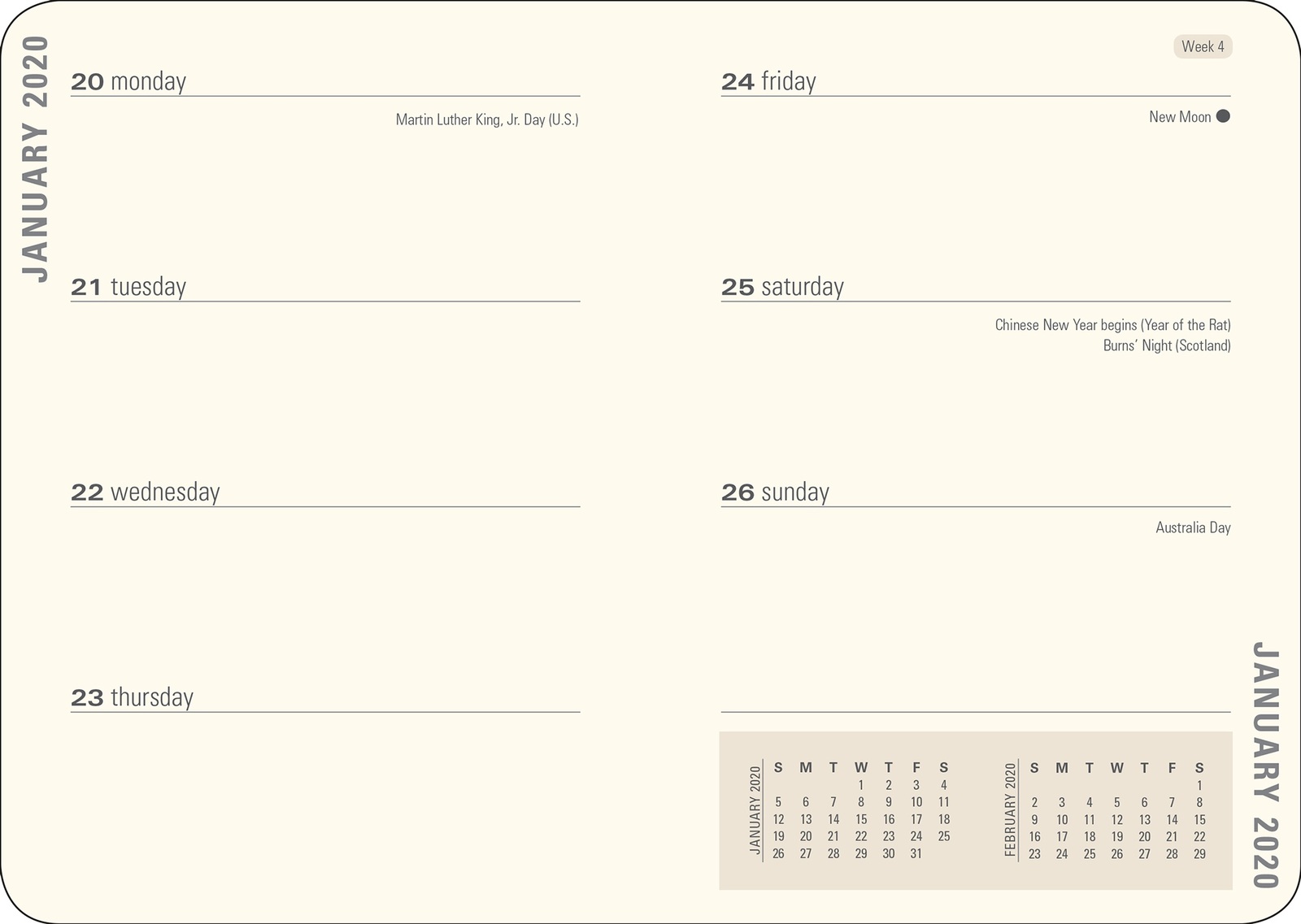 Buy Peter Pauper Press: Gilded Rosettes 2020 Weekly Planner at Mighty ...