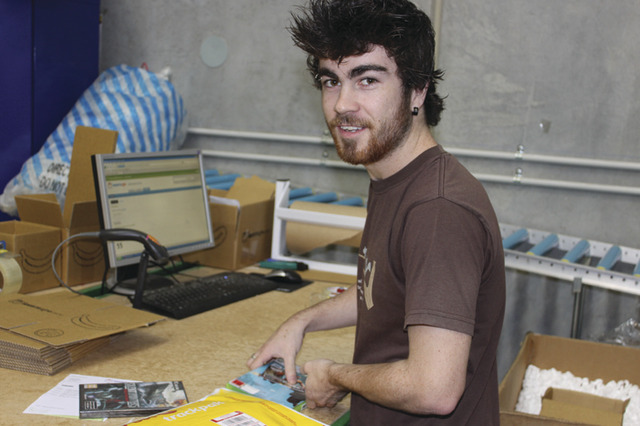 Inside the Mighty Ape warehouse at Mighty Ape NZ