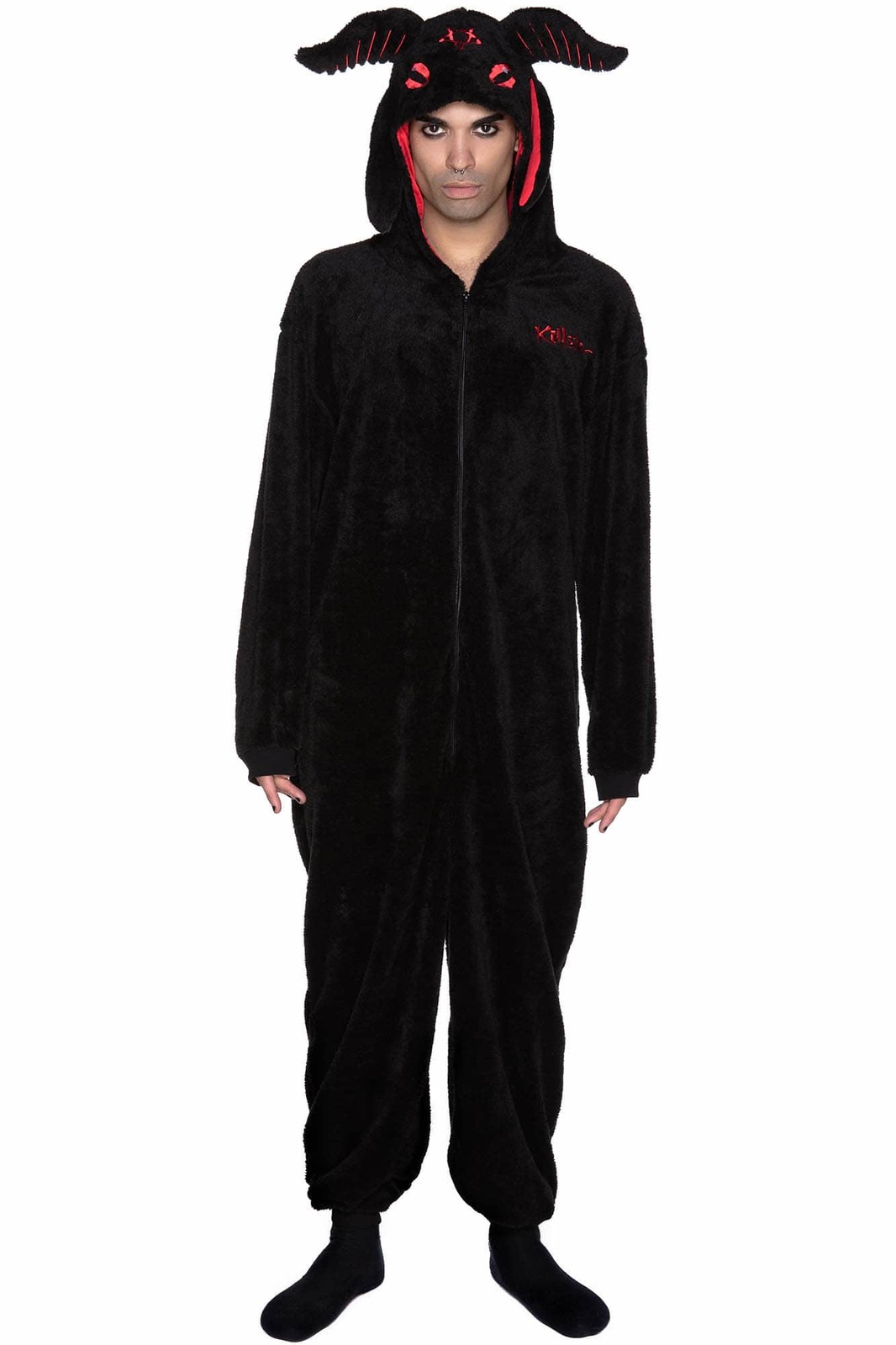 Baphomet Onesie - Black (L/XL) | Women's | at Mighty Ape NZ