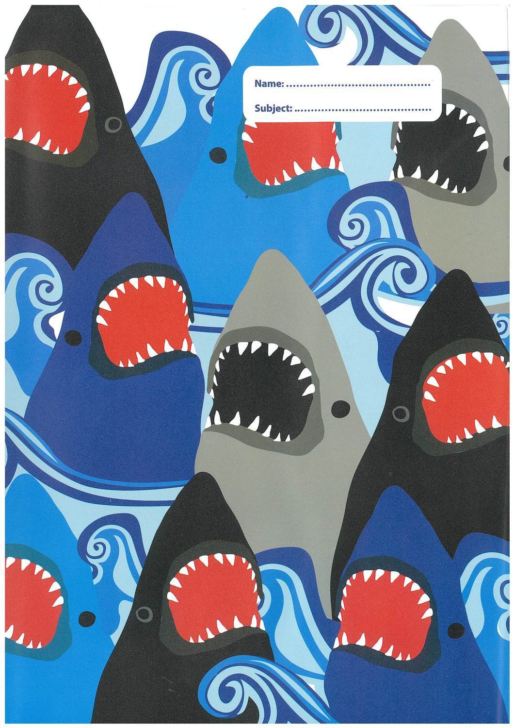 Buy Spencil: A4 Book Cover - Sharks at Mighty Ape Australia