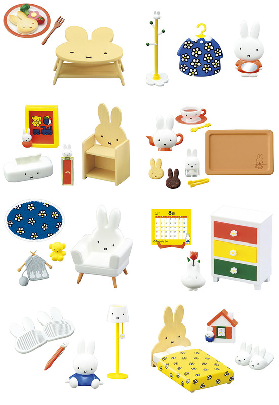 Miffy Room: Life With Miffy - Mini Figure (Set Of 8) | at Mighty Ape NZ