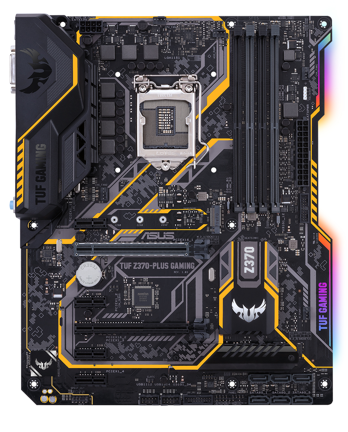 ASUS TUF Z370-Plus Gaming Motherboard | at Mighty Ape NZ