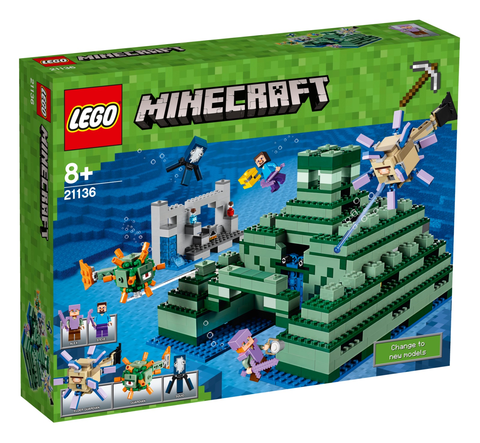 Buy LEGO Minecraft - The Ocean Monument (21136) at Mighty Ape NZ