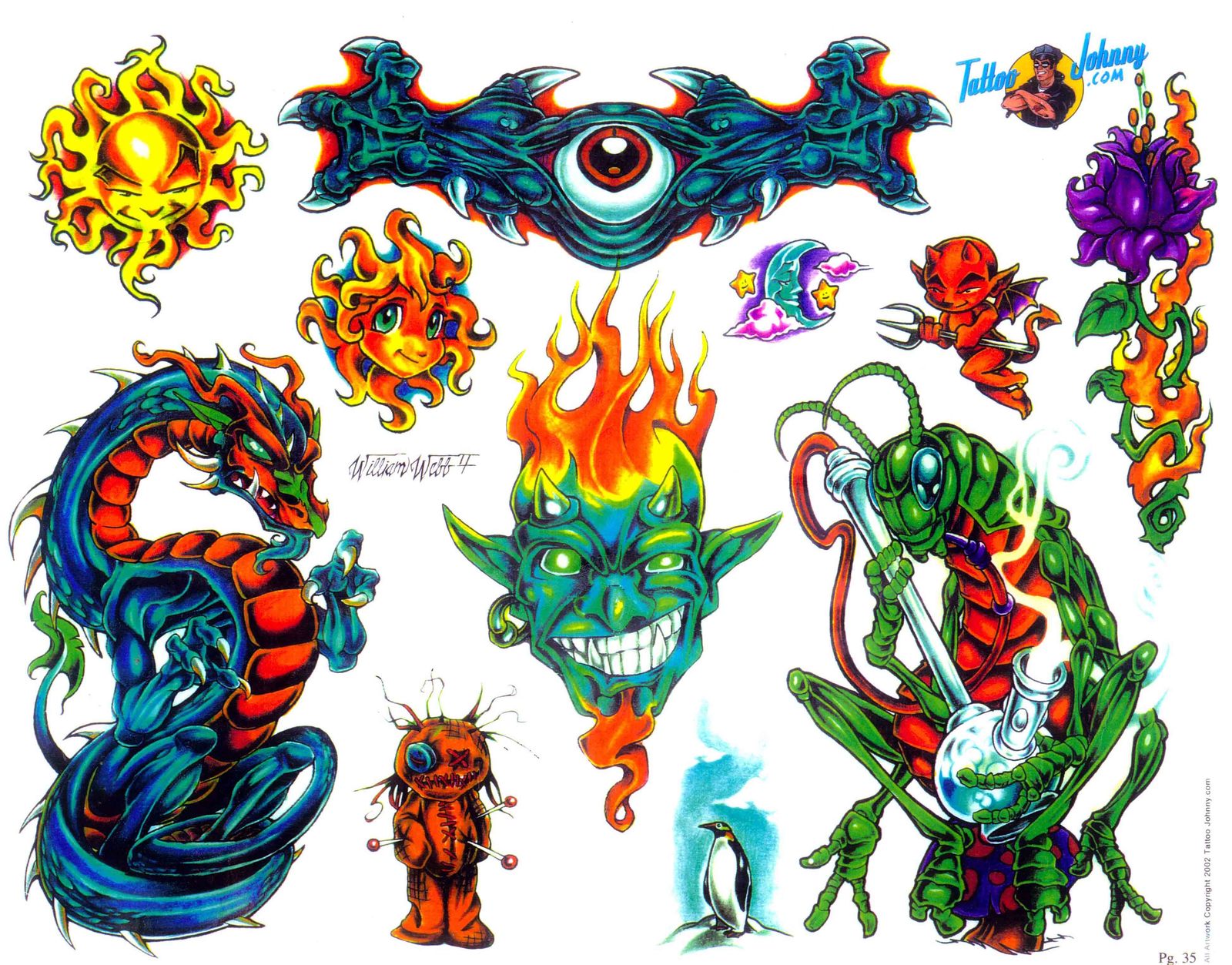 Tattoo Johnny: 3,000 Tattoo Designs | Tattoo Johnny Book | In-Stock ...