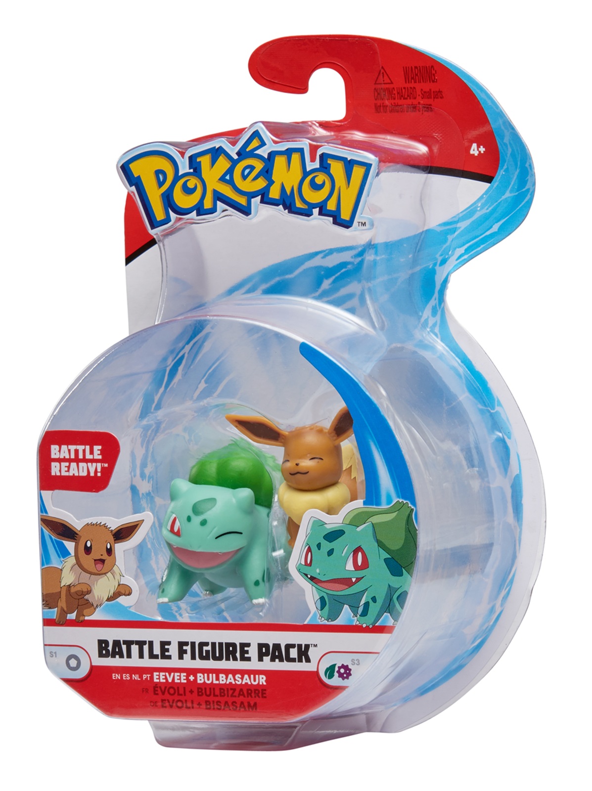 Buy Eevee & Bulbasaur - Battle Figure Pack at Mighty Ape NZ
