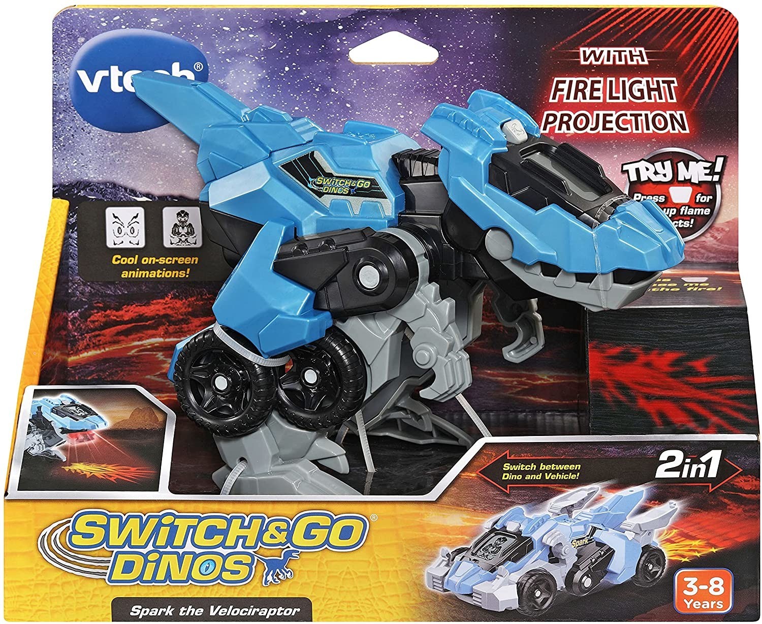Buy VTech: Switch & Go Dinos - Spark the Velociraptor at Mighty Ape NZ