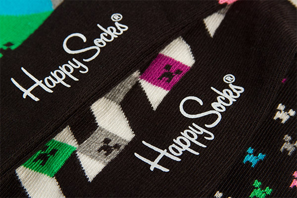 Minecraft Happy Socks 3 Pack | Men's | at Mighty Ape NZ