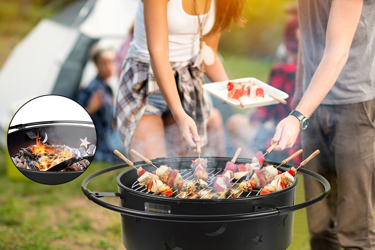 Buy Cookmaster 2-in-1 Outdoor Steel Fire Pit Bowl BBQ Grill at Mighty ...