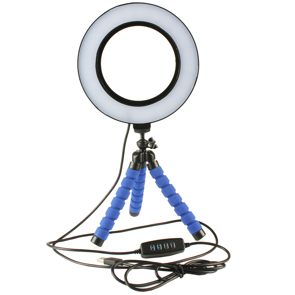 LED Selfie Ring Light - Blue (26cm) | at Mighty Ape NZ