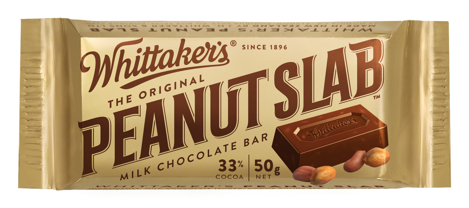 Whittaker's Peanut Slab 50g | at Mighty Ape NZ